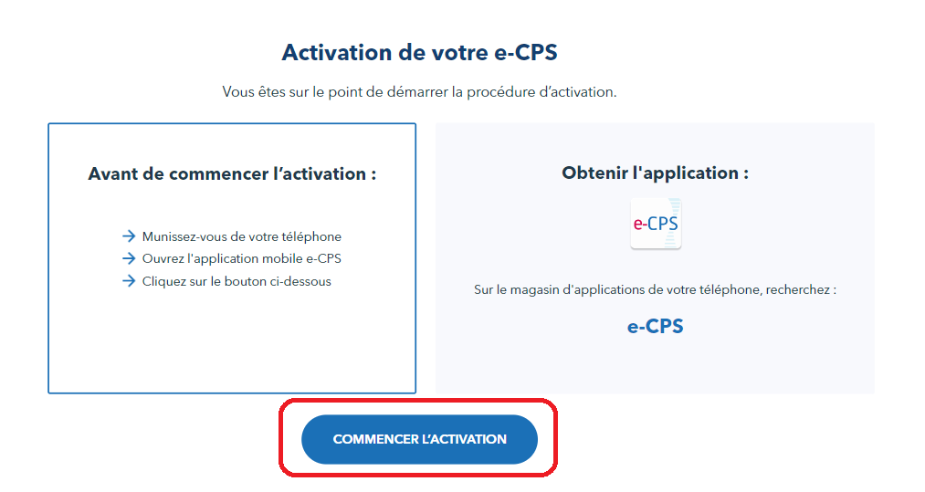 Guide e-CPS - J'active ma e-CPS avec ma carte